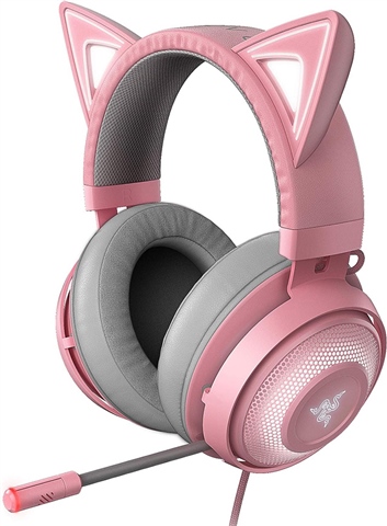 Razer Kraken Kitty Wireless Gaming Headset with Chroma Lighting-Pink, C ...