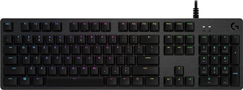 Logitech G512 Carbon RGB Mech Wired Gaming Keyboard- Black (GX Blue), A ...