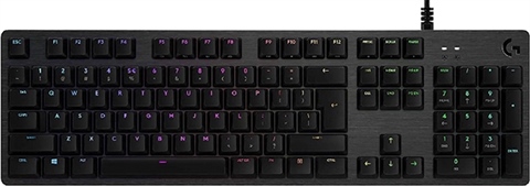 Logitech G512 Carbon RGB Mech Wired Gaming Keyboard- Black (GX Red), B ...