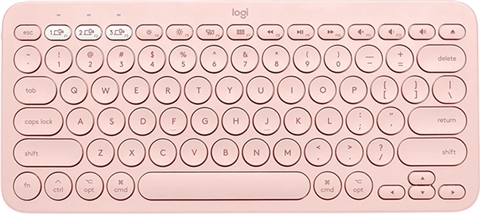 Logitech K380 Multi-Device Bluetooth Keyboard (Mac,PC,Android) - Rose ...
