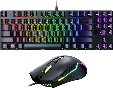 Onikuma G26 Wired Mechanical Keyboard + CW905 Mouse, A - CeX (MY ...