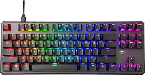Tecware Phantom+ 87 Wired RGB Mechanical Keyboard (Pink Switch) - White ...