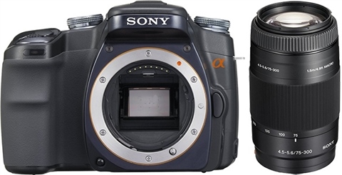Sony Alpha 100 DSLR-A100 10.2M + 75-300mm, A - CeX (MY): - Buy, Sell ...