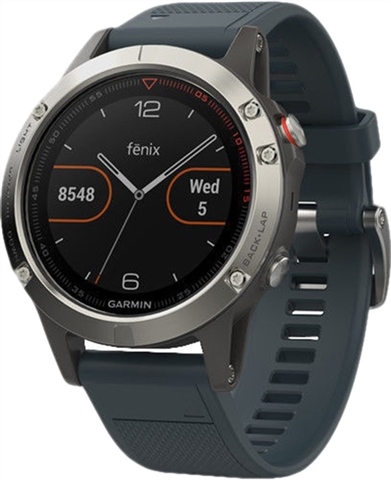 Garmin Fenix 5 47mm Smartwatch - Silver/Granite Blue, A - CeX (MY ...