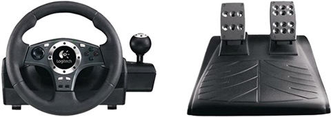 Logitech Driving ForcePro Steering Wheel w/ Pedals (PS2 / PS3) - CeX ...