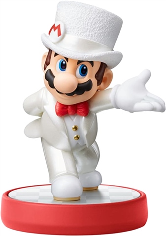Nintendo Amiibo Super Mario Odyssey Mario Wedding Outfit Figure (Red ...